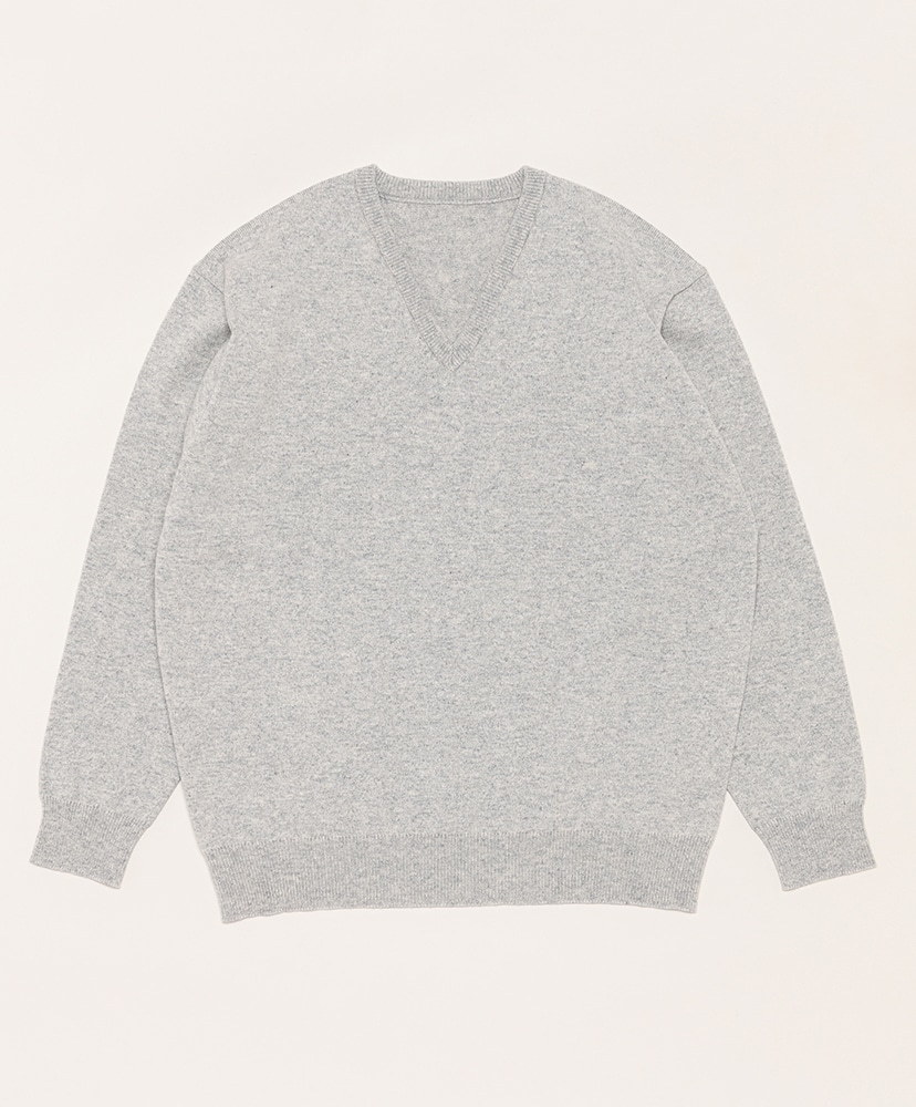 LOFTMAN別注 Rigid Cashmere Knit V Neck(1(MEN) Gray/グレー LOFTMAN別注 Rigid Cashmere Knit V Neck(1(MEN) Gray/グレー