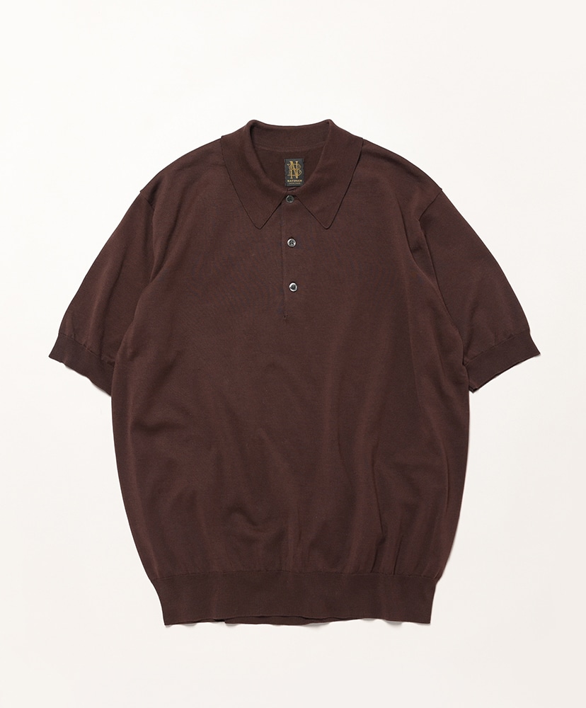 The Seaisland Cotton Polo S/S(1(MEN) Black/ブラック): BATONER The Seaisland Cotton Polo S/S(1(MEN) Black/ブラック): BATONER
