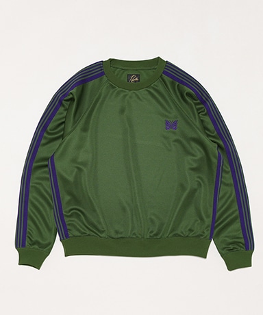 【NEEDLES/ニードルズ】Track Crew Neck Shirt-Poly Smooth