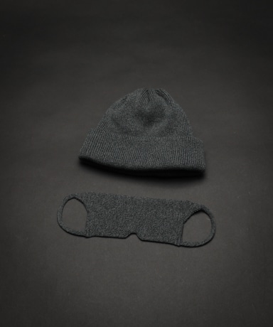 crepuscule Knit Cap-Sleep Mask [Dark Green]
