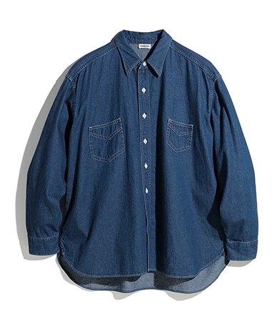 Denim Shirt(2(MEN) One Wash/ワンウォッシュ): FOUNDOUR Denim Shirt(2(MEN) One Wash/ワンウォッシュ): FOUNDOUR