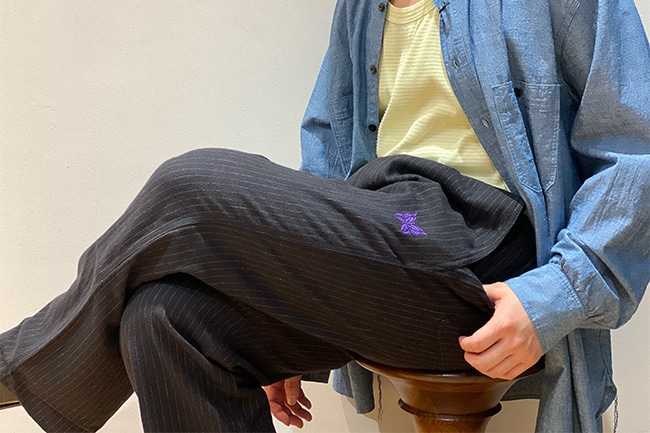 【NEEDLES/ニードルズ】String Work Pant-C/L/W Pin Stripe Twill